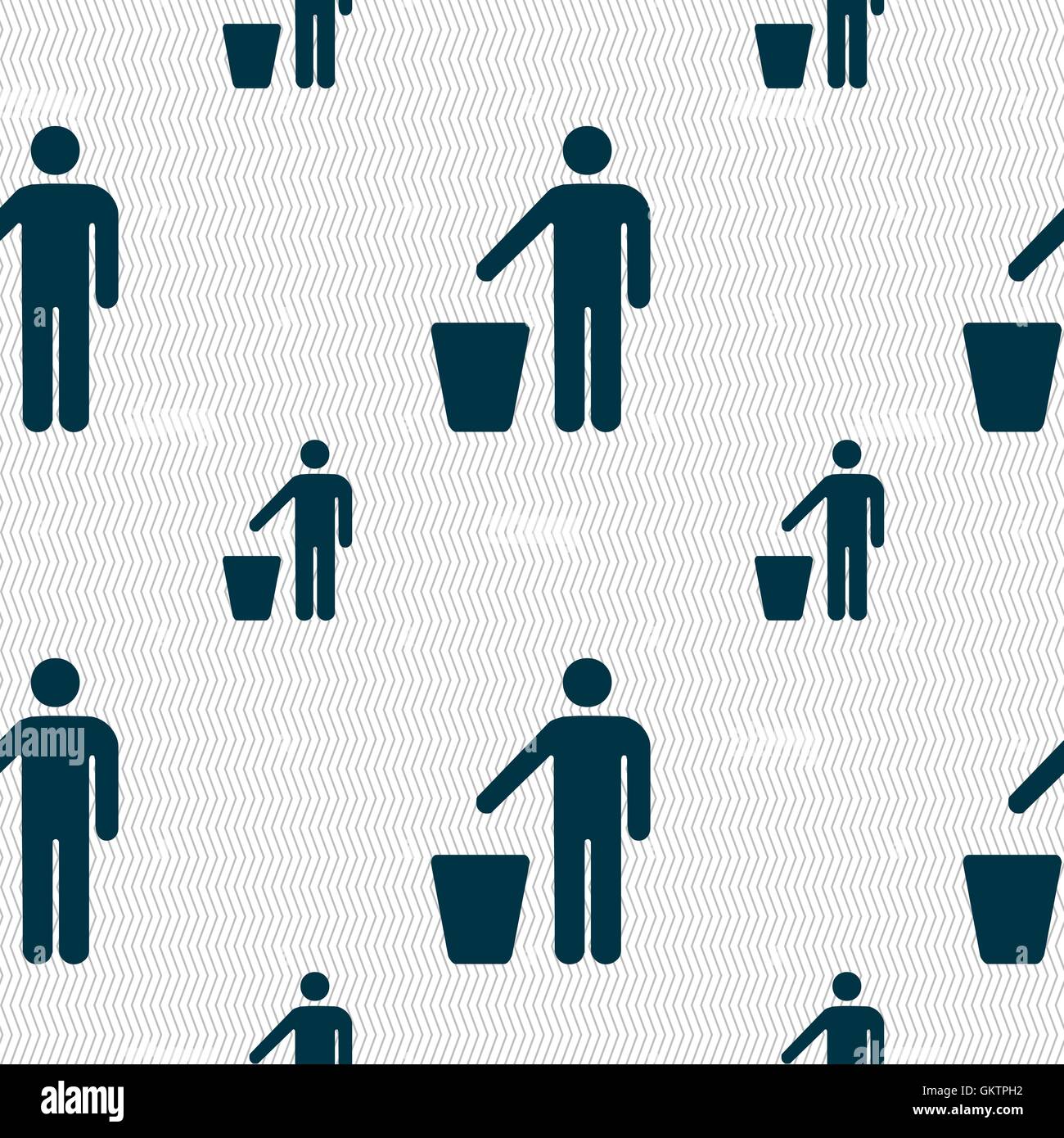 Rubbish seamless pattern garbage texture hi-res stock photography and ...