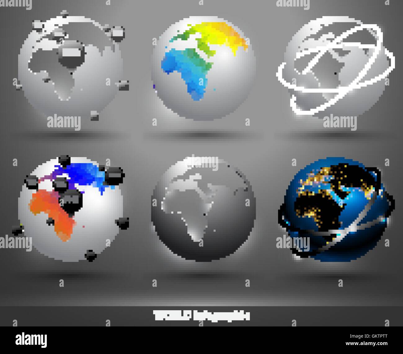 World infographic hi-res stock photography and images - Alamy