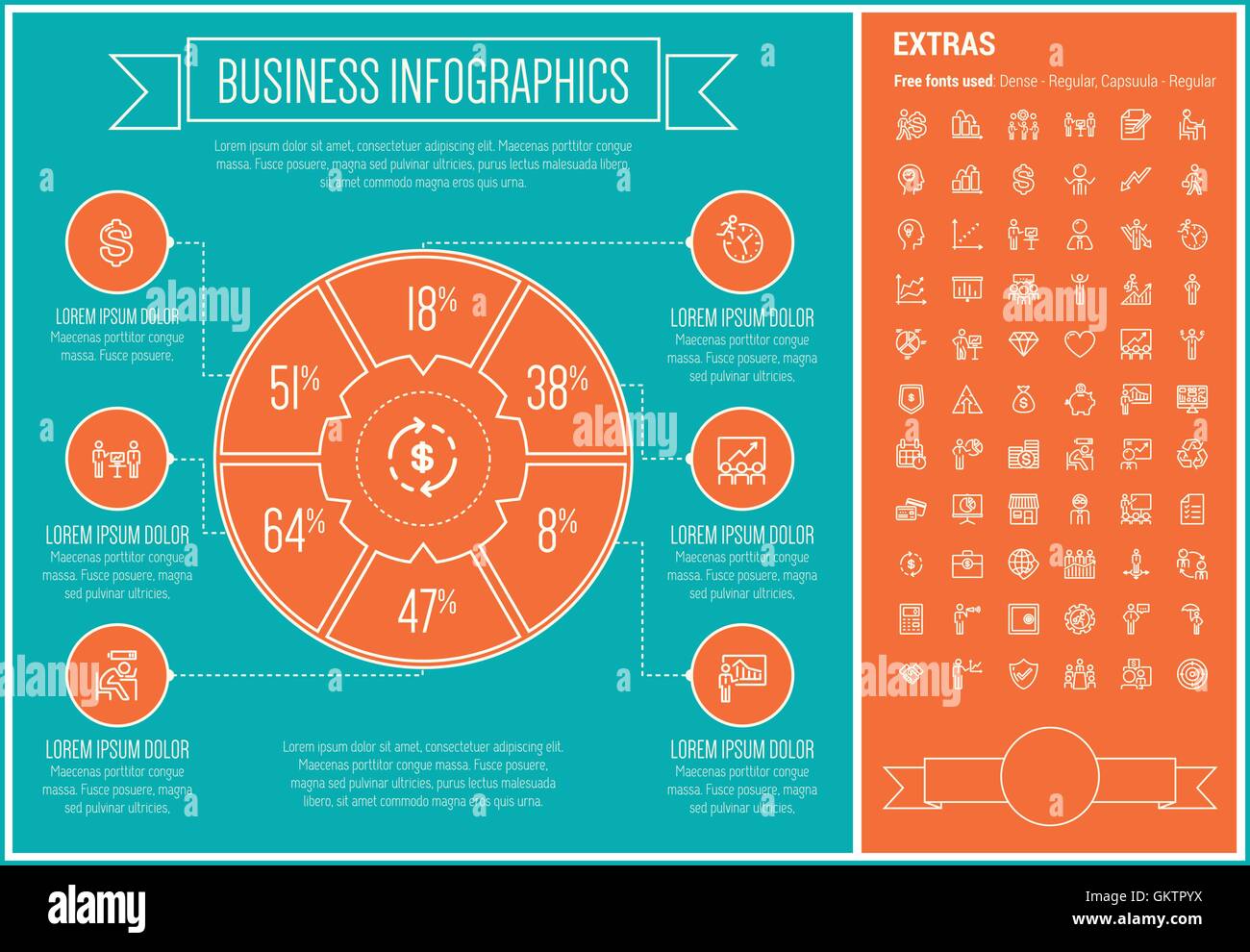 Business Line Design Infographic Template Stock Vector Image & Art - Alamy