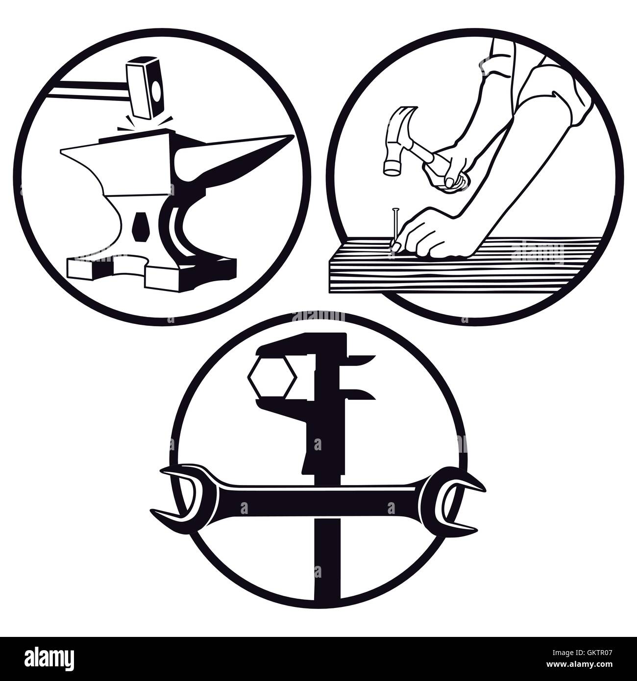 Blacksmith Stock Vector Images - Alamy