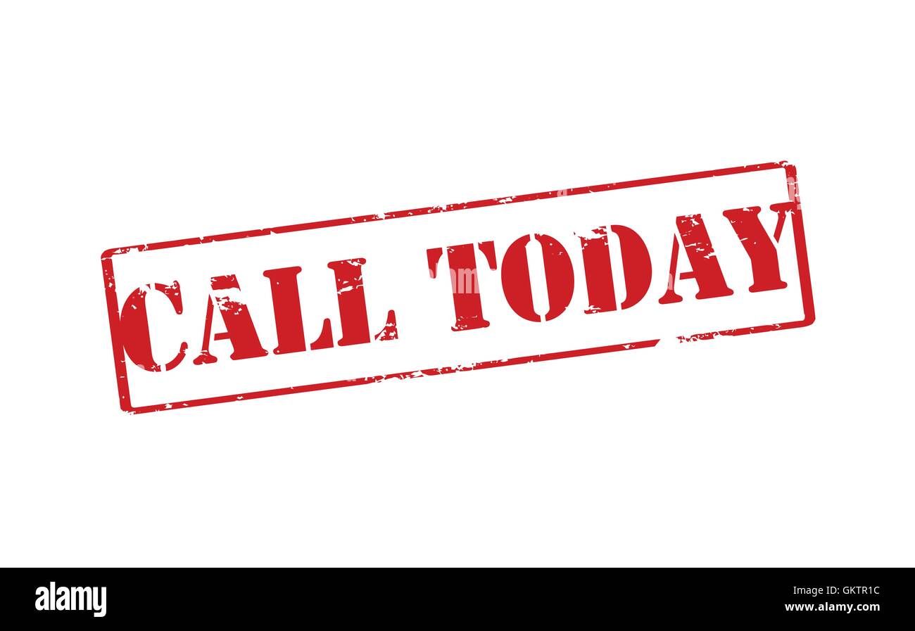 Call today stamp Stock Vector Images - Alamy