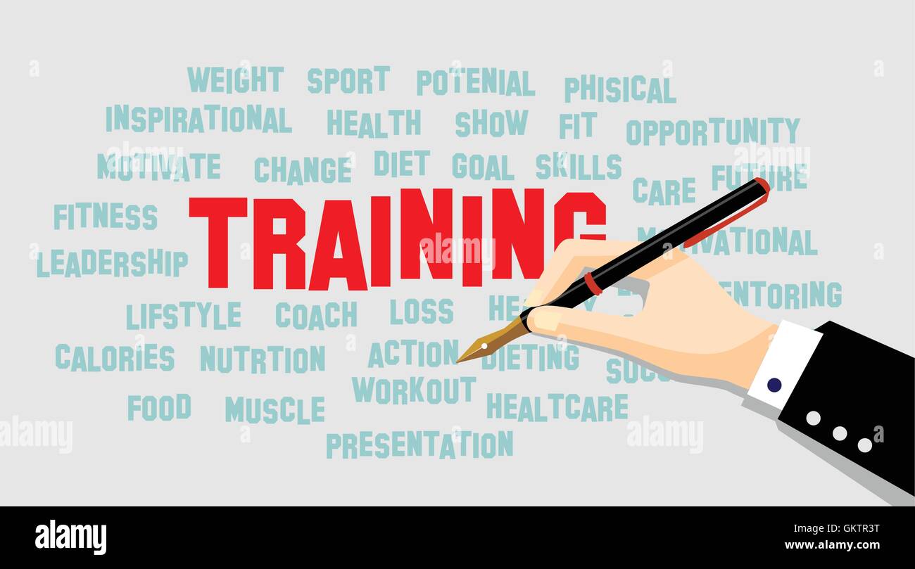 Training conceptual Stock Vector Images - Alamy