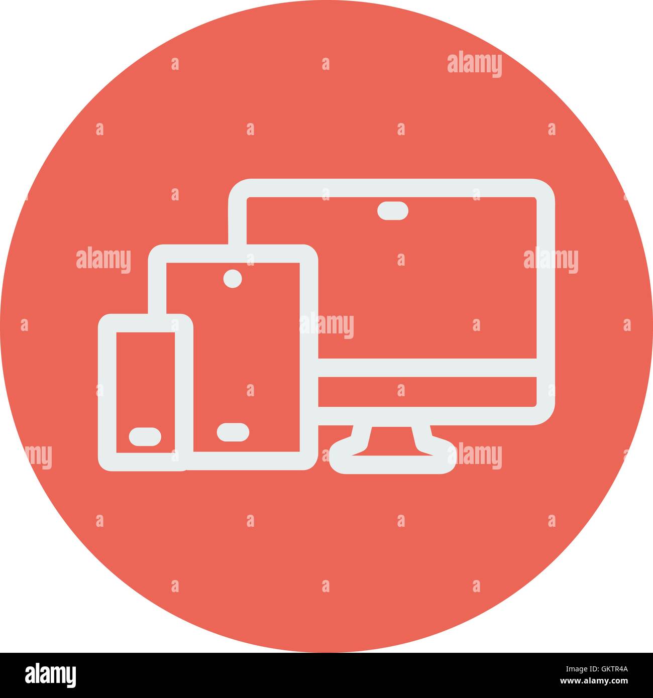 Tablet pc thin line Stock Vector Images - Alamy