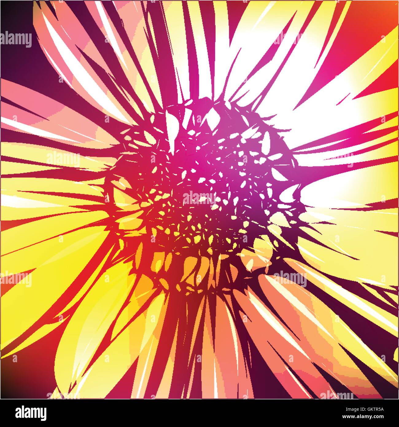 Floral camomile pattern Stock Vector Images - Alamy