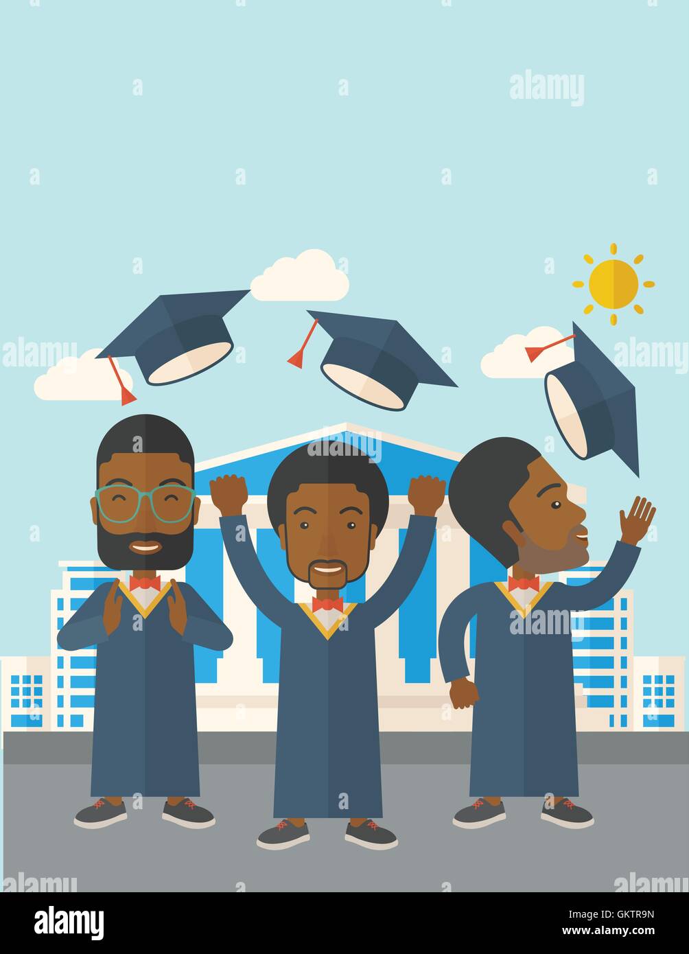 Graduation student throw Stock Vector Images - Alamy