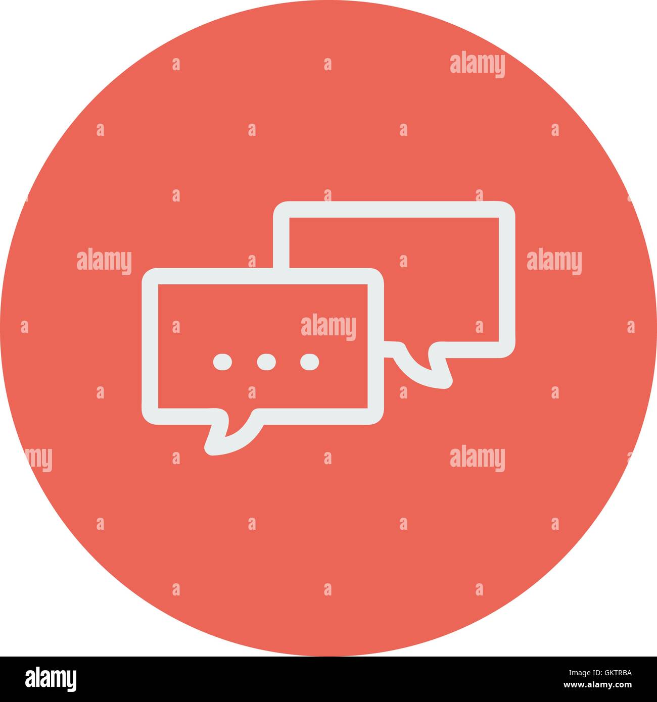 Speech bubble thin line icon Stock Vector Image & Art - Alamy