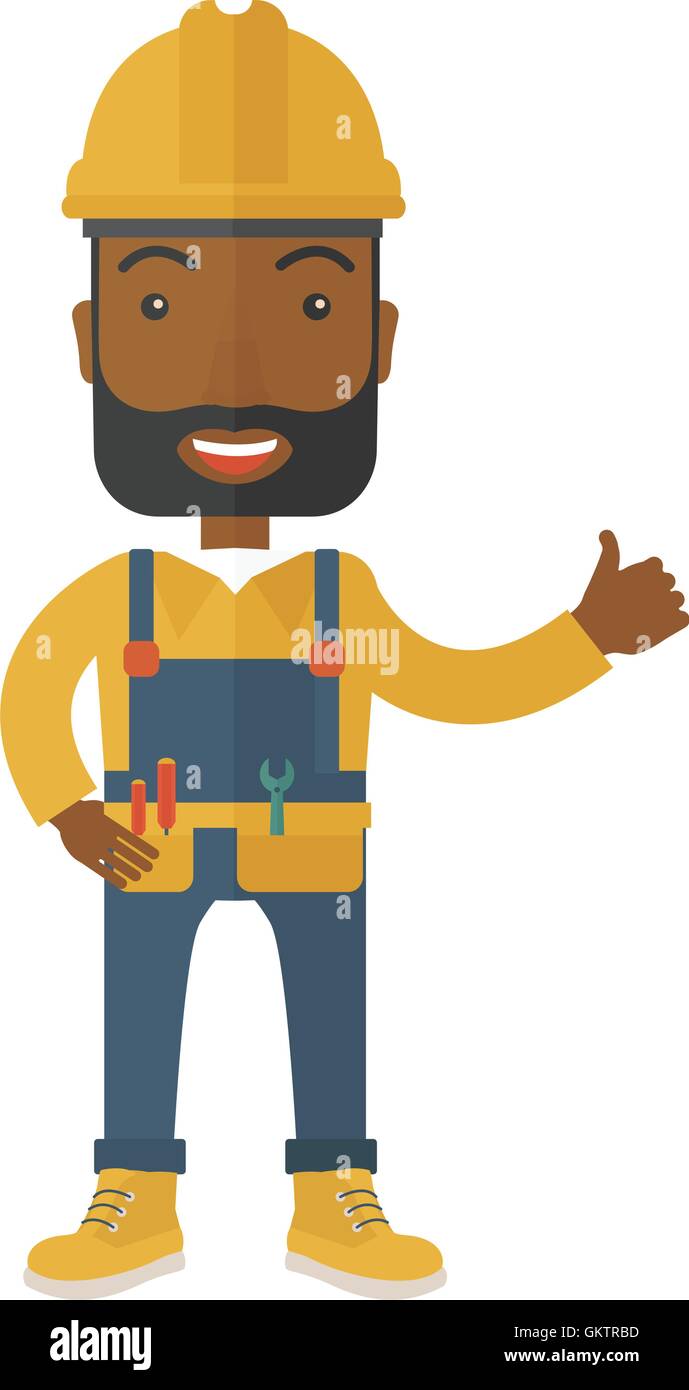 Carpenter cartoon vector illustration hi-res stock photography and ...
