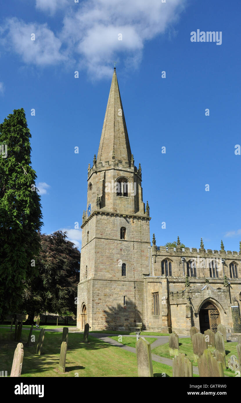 St Mary's Church, Masham, North Yorkshire, England, UK Stock Photo - Alamy