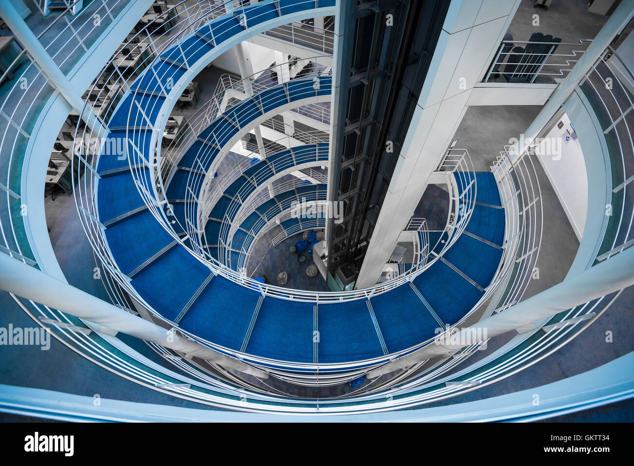 Spiral staircase in the LSE, City of Westminster, London, United ...