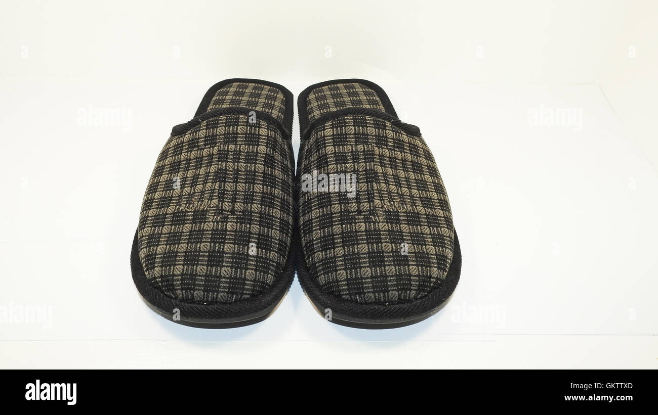 Pair of mens blue slippers hi-res stock photography and images - Alamy
