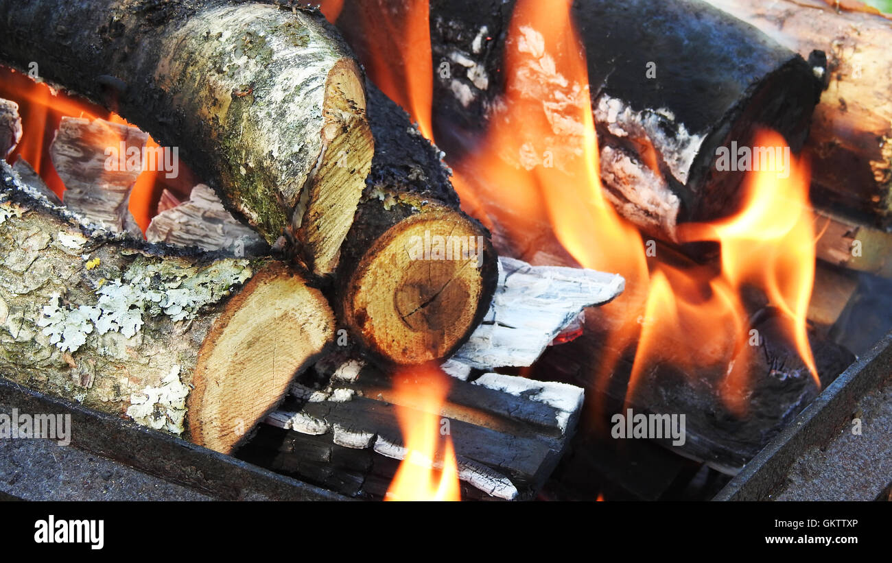 Open burning flame Stock Photo - Alamy
