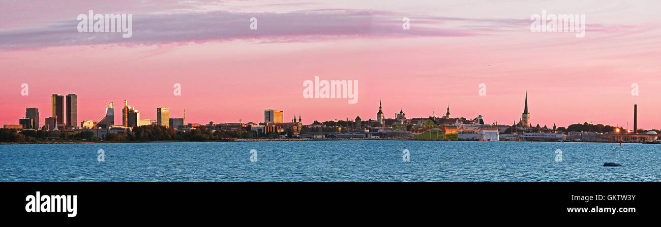 Sea panorama of Tallinn Stock Photo - Alamy