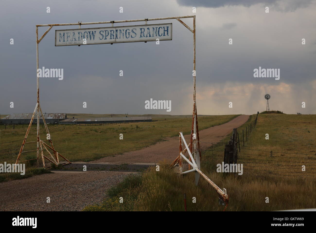 Meadow Springs Ranch in Carr, Colorado. Picture taken during a summer ...