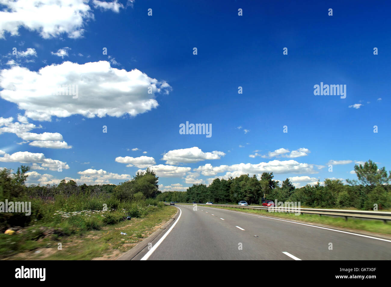A 2 lane road in the countryside Stock Photo - Alamy