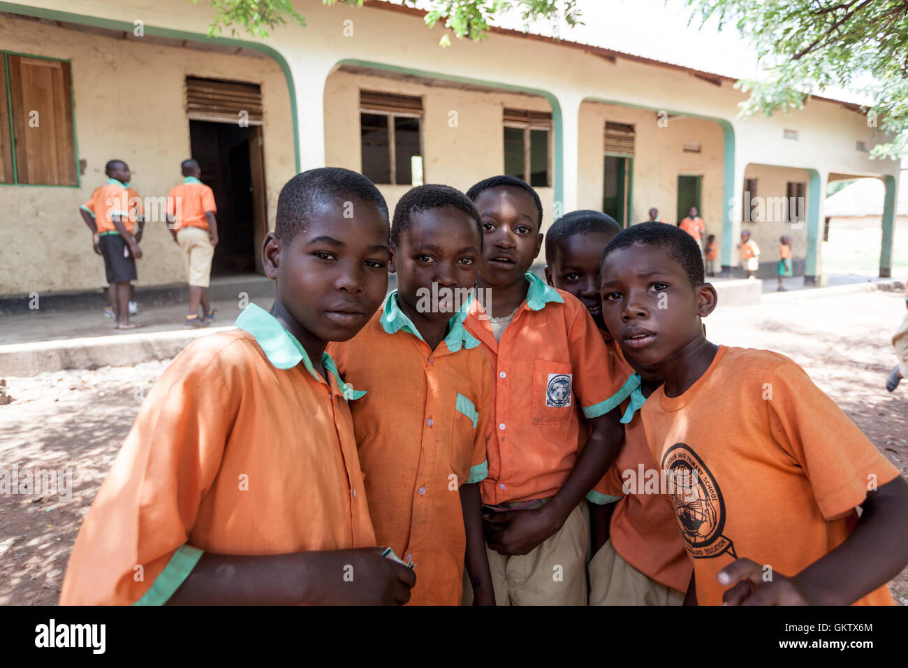 African school boys uniform hi-res stock photography and images - Alamy