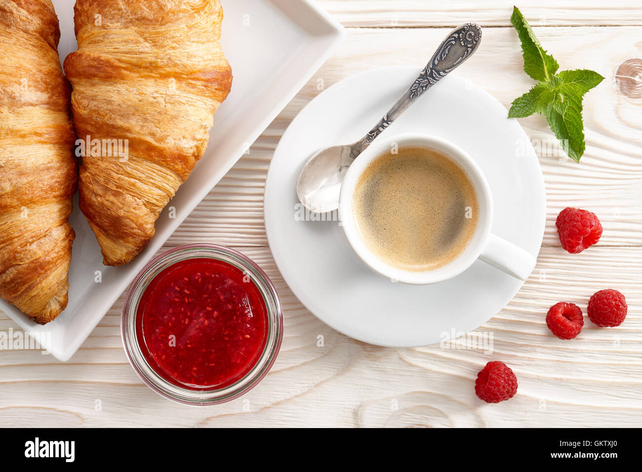 Jam and black coffee hi-res stock photography and images - Alamy