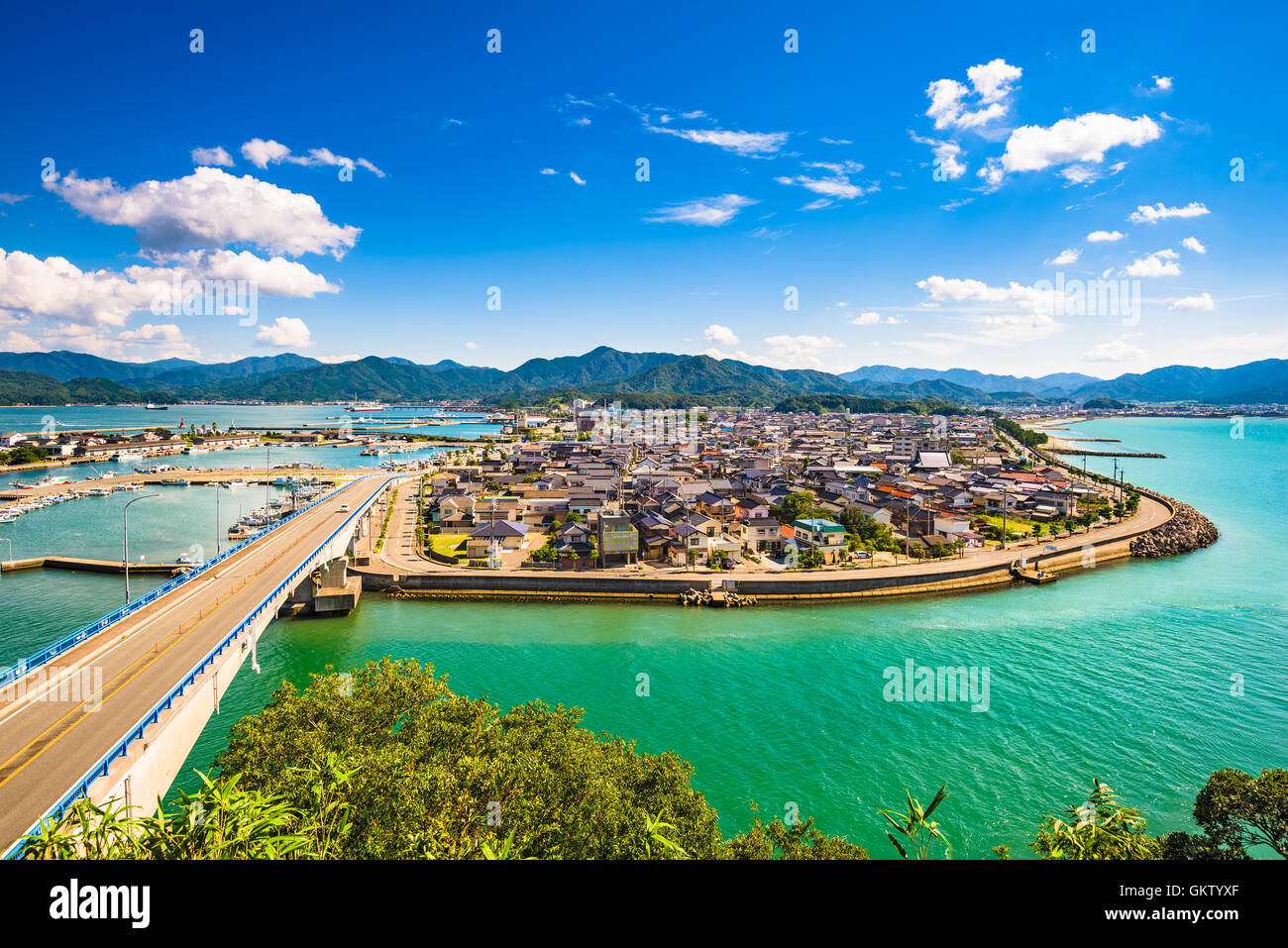 Senzaki, Nagato, Yamaguchi Japan town view Stock Photo - Alamy