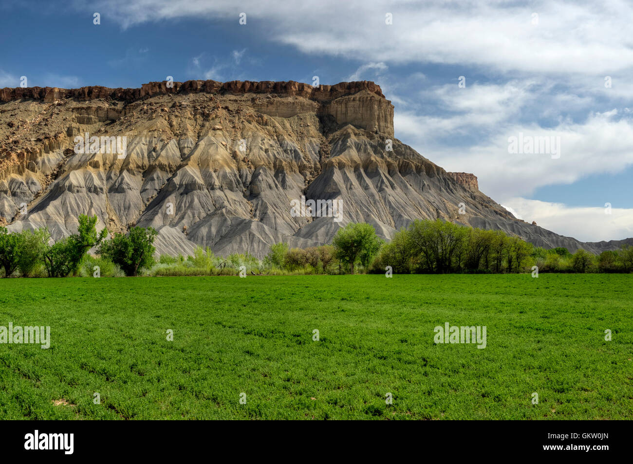 A point on the South Caineville Mesa, as seen near Caineville, Utah ...
