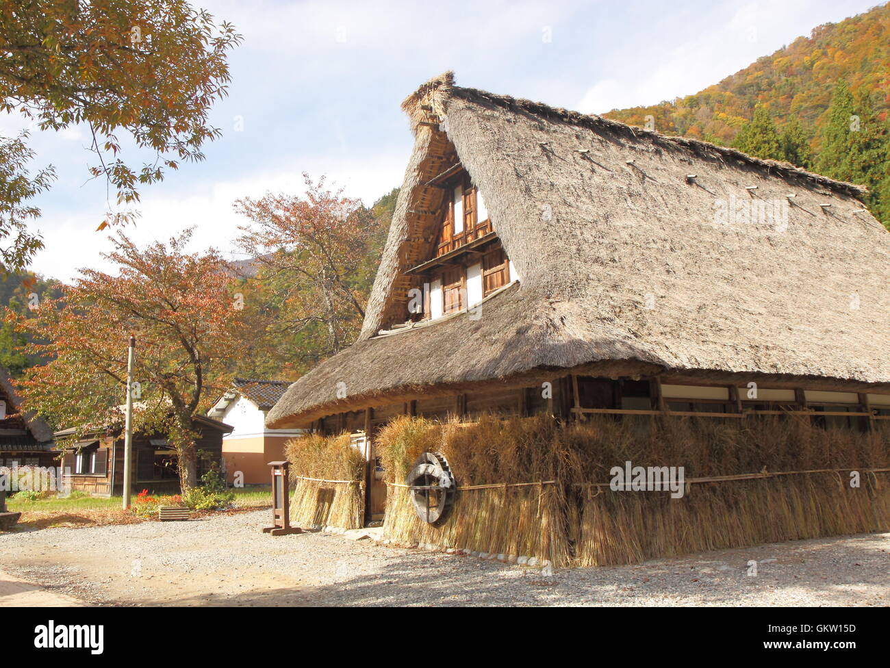 Old japanese village with traditional houses hi-res stock photography ...