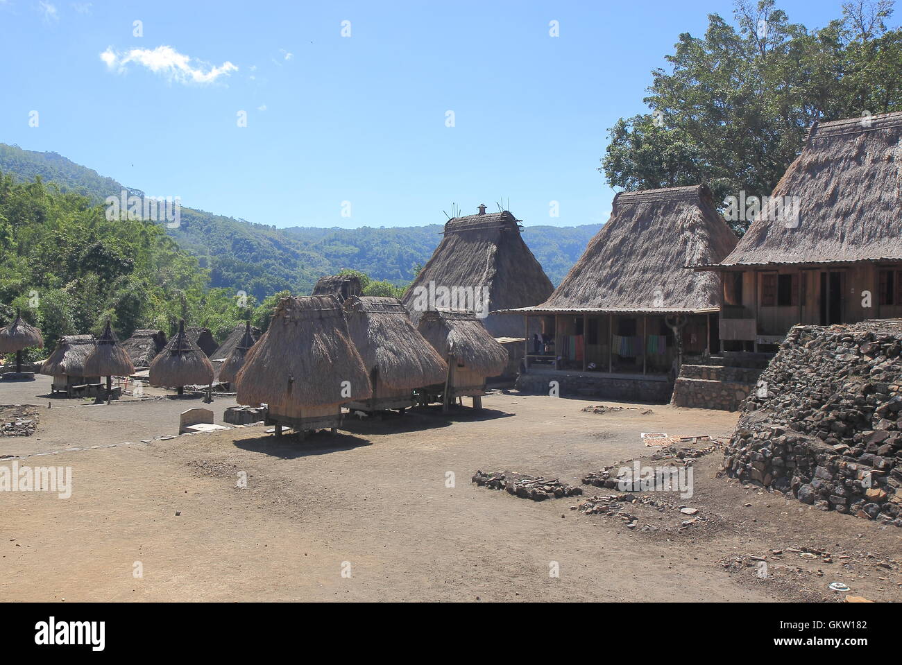 Bena traditional Village Flores Indonesia Stock Photo - Alamy