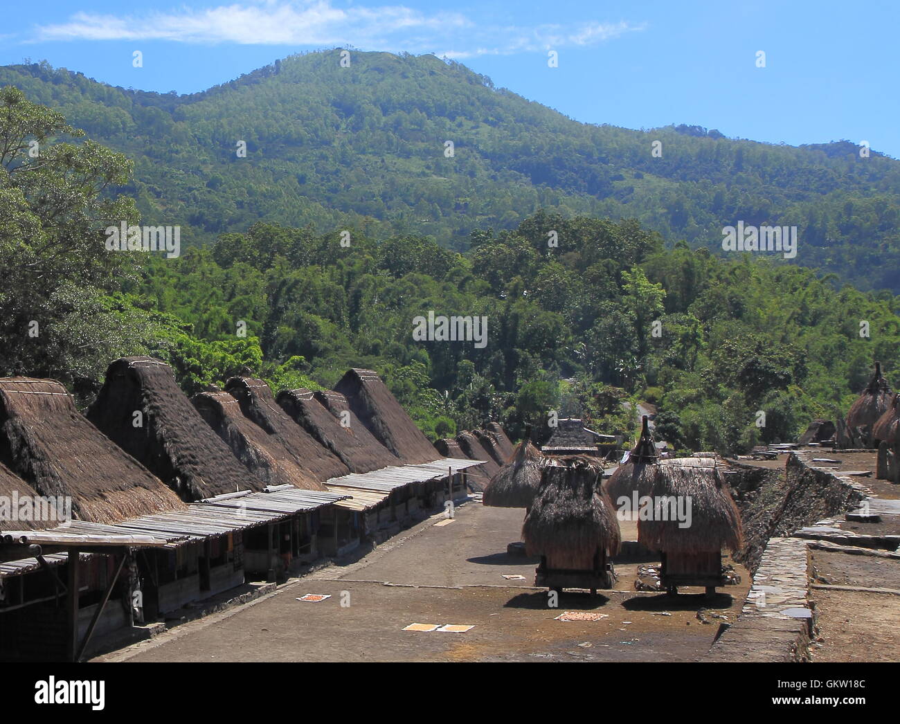 Bena traditional Village Flores Indonesia Stock Photo - Alamy
