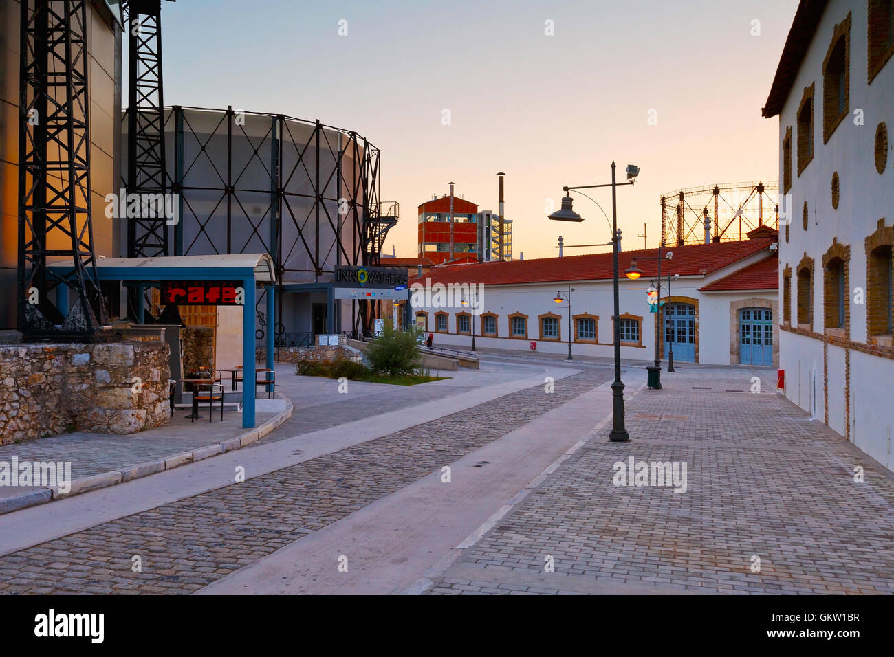 Technopolis in Gazi neighborhood, Athens Stock Photo - Alamy