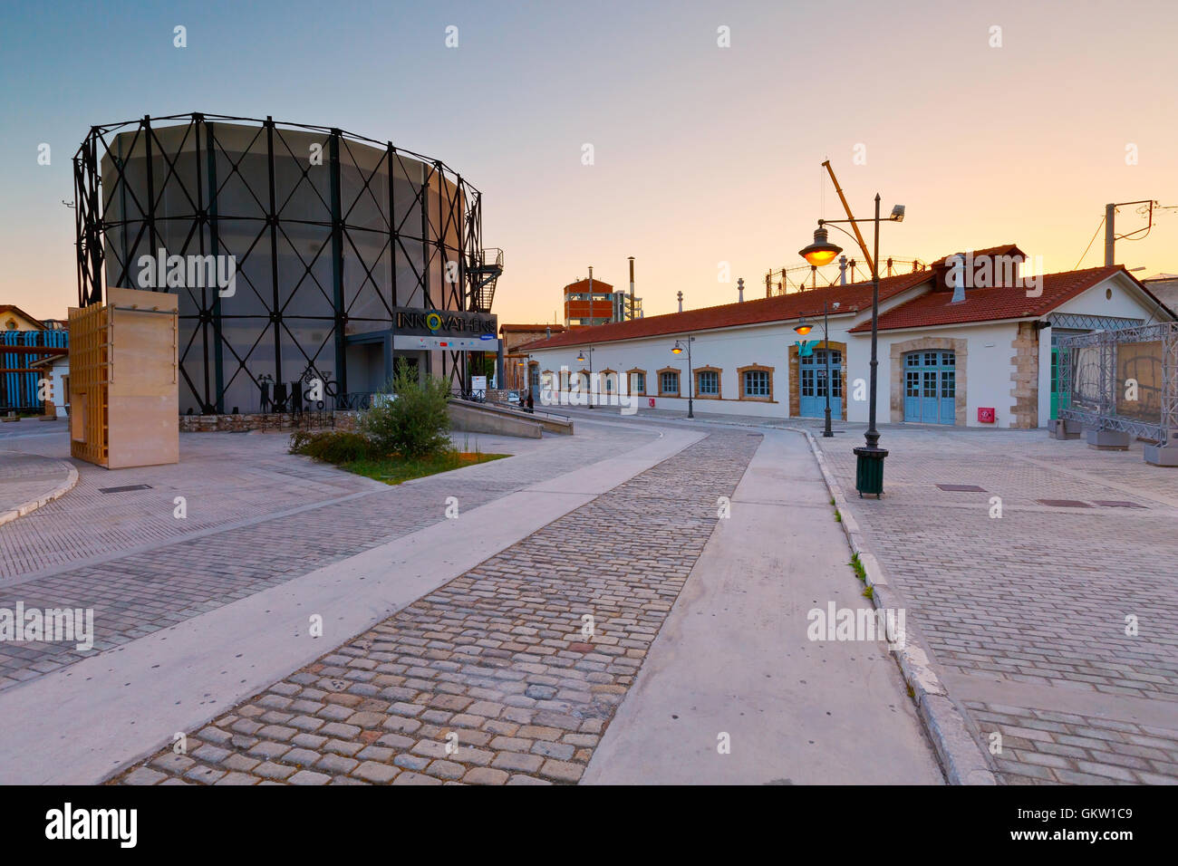 Technopolis in Gazi neighborhood, Athens Stock Photo - Alamy