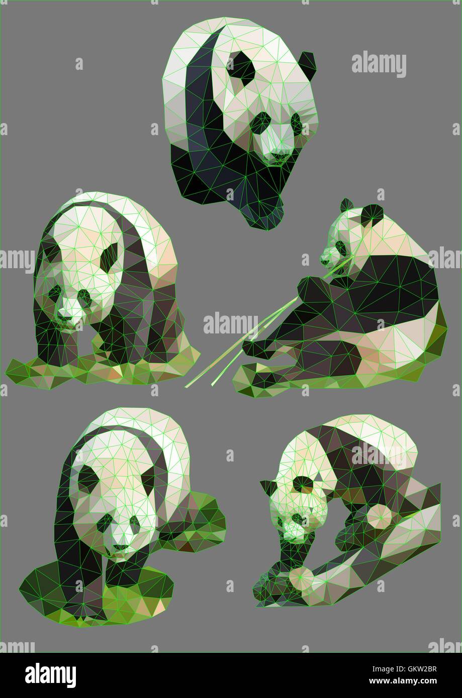 cute panda style Stock Vector Image & Art - Alamy