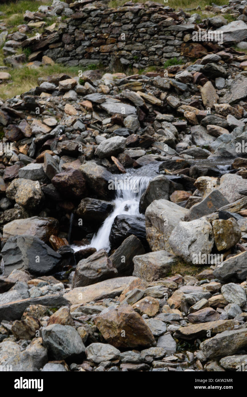 miners trail mount snowden snowdonia wales Stock Photo - Alamy