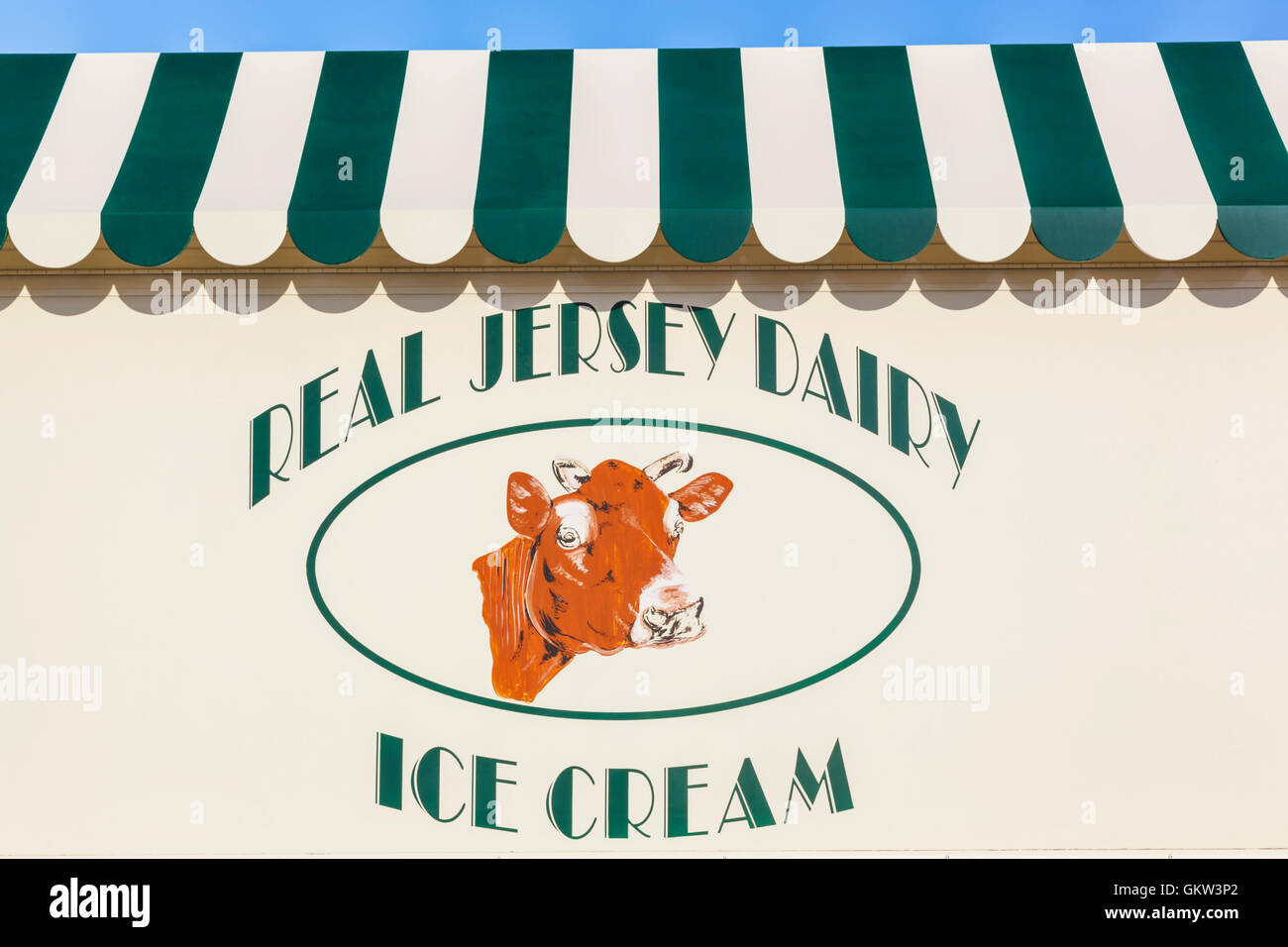 United Kingdom, Channel Islands, Jersey, Jersey Dairy Ice-cream Stand ...