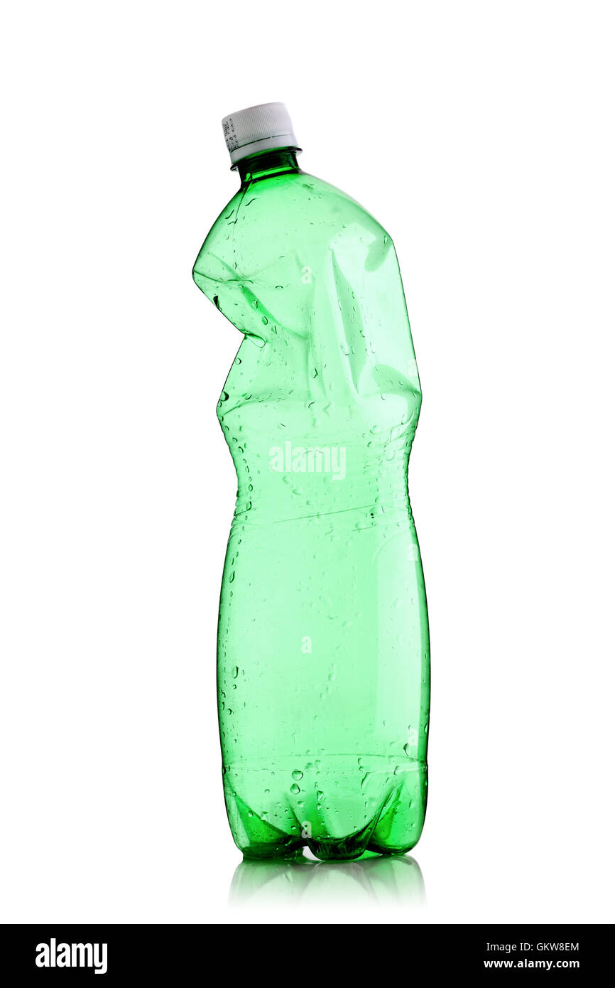 smashed water bottle Stock Photo - Alamy