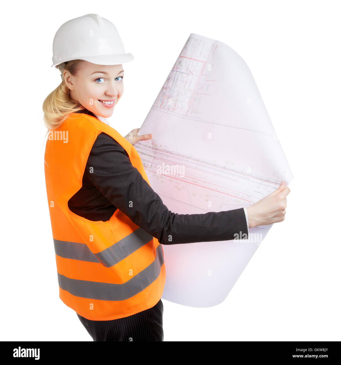 Engineer woman Cut Out Stock Images & Pictures - Alamy