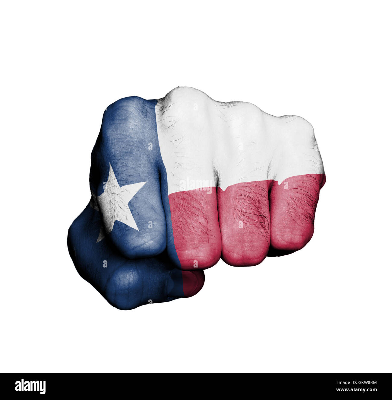 United states, fist with the flag of Texas Stock Photo - Alamy