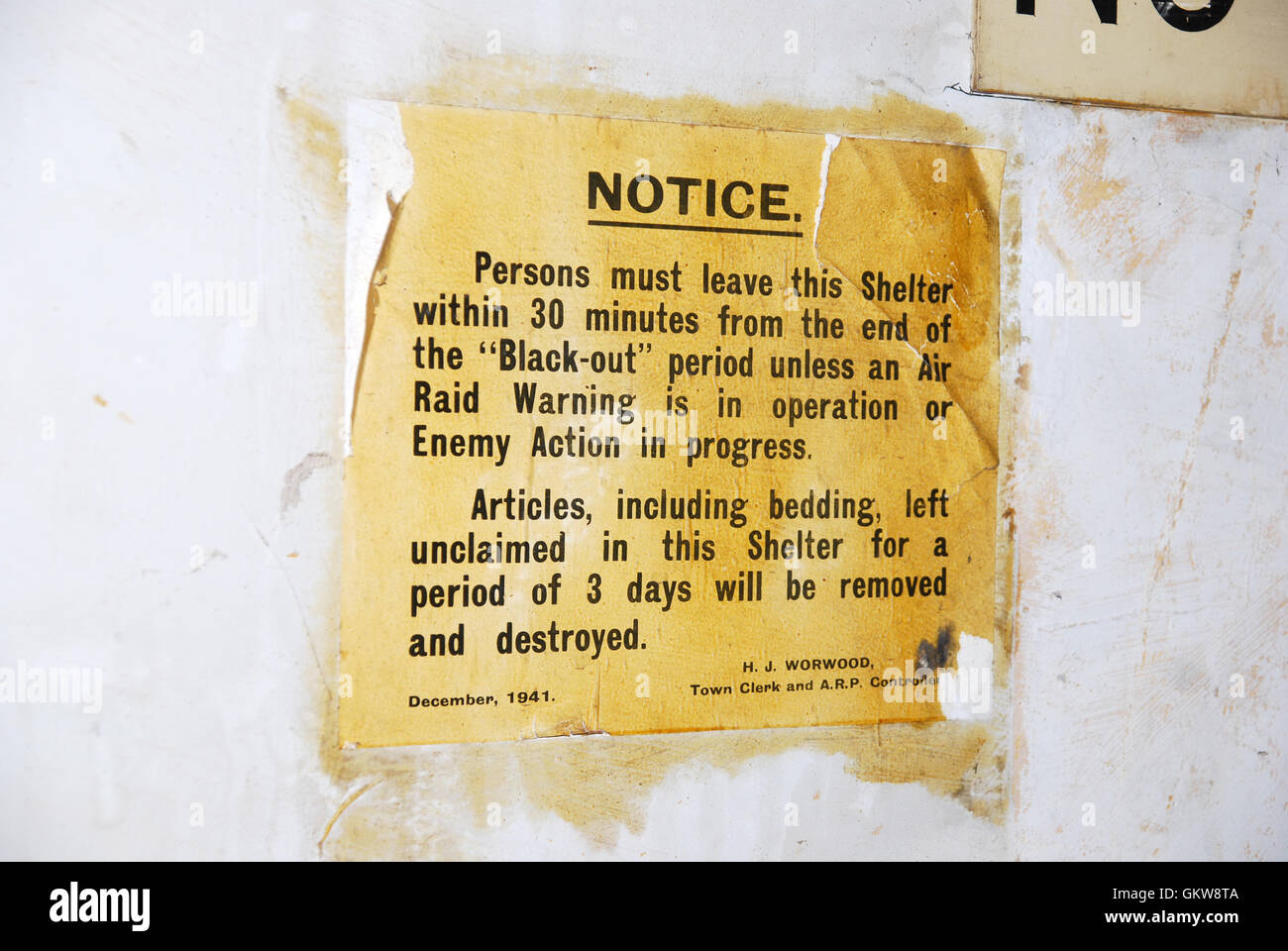 World war 2 air raid poster number 3585 Stock Photo - Alamy