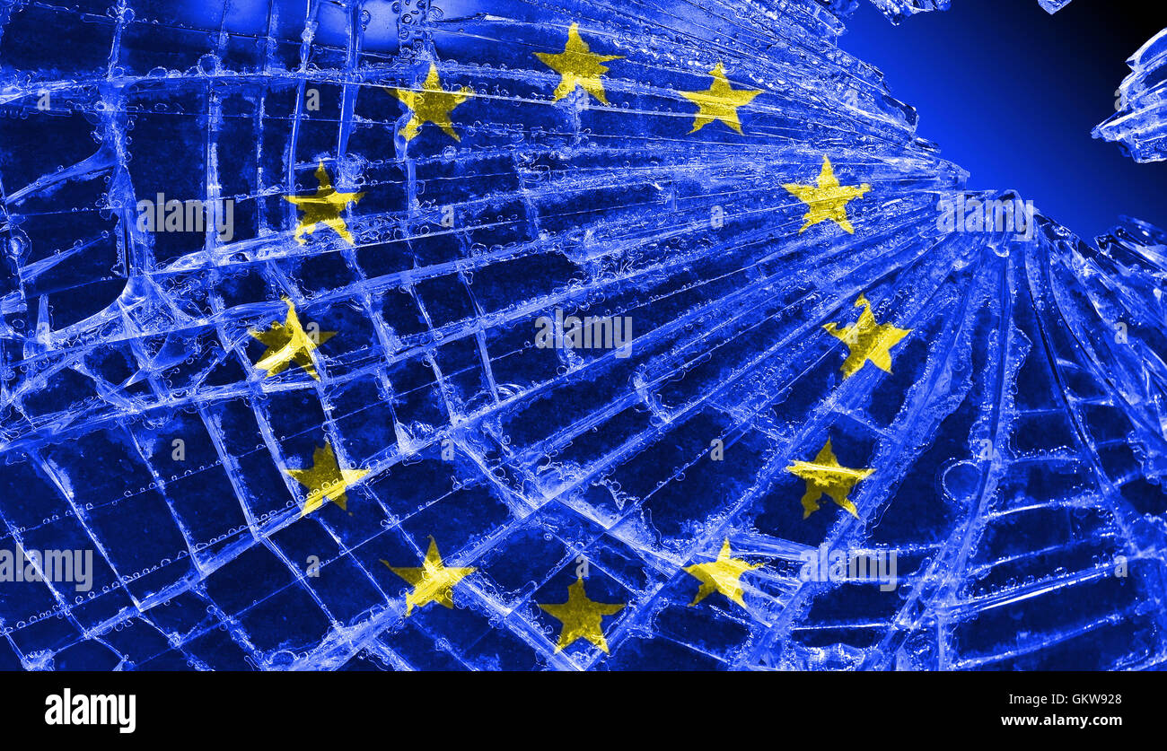 Broken eu sign hi-res stock photography and images - Alamy
