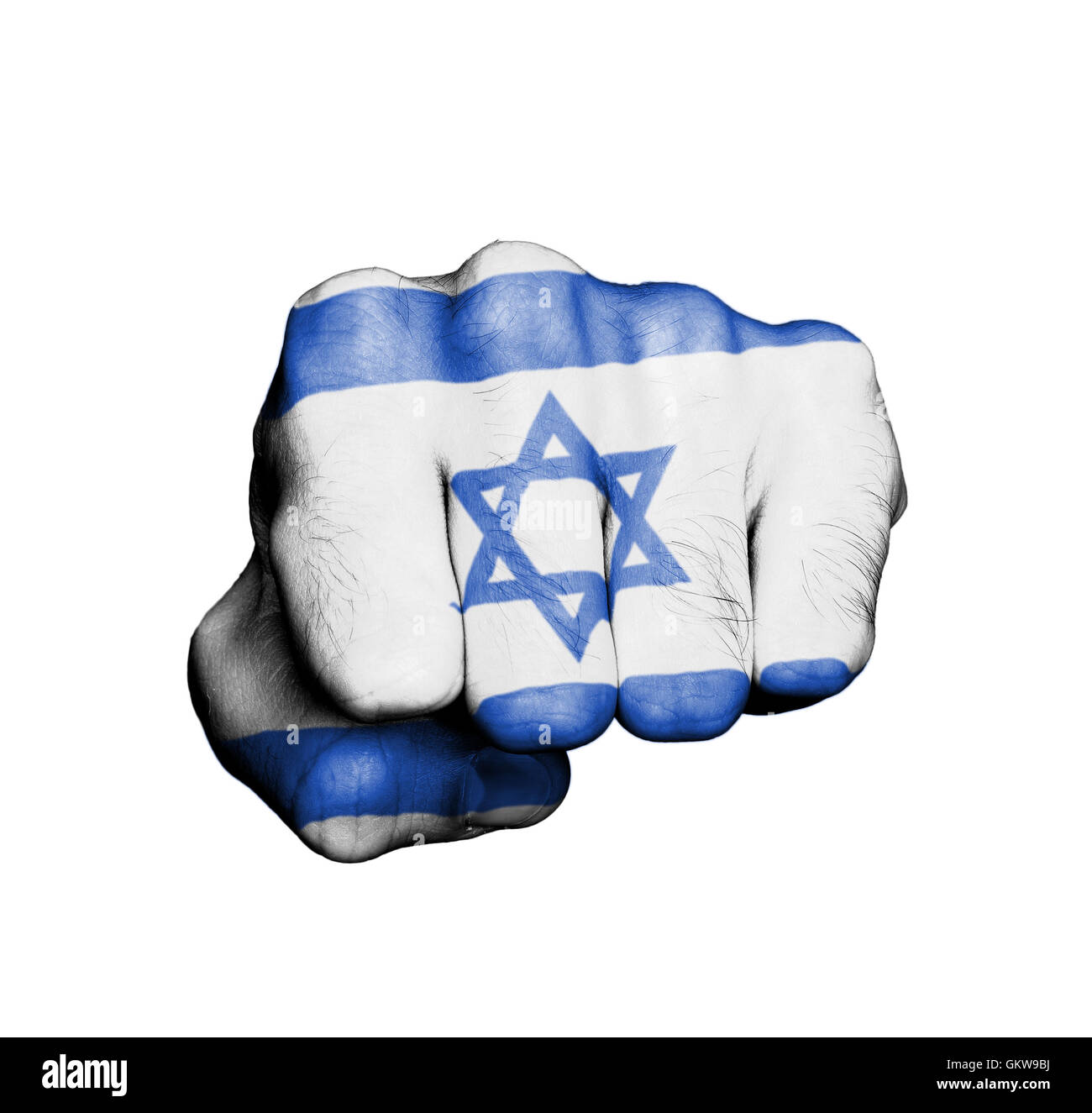 Front view of punching fist Stock Photo - Alamy