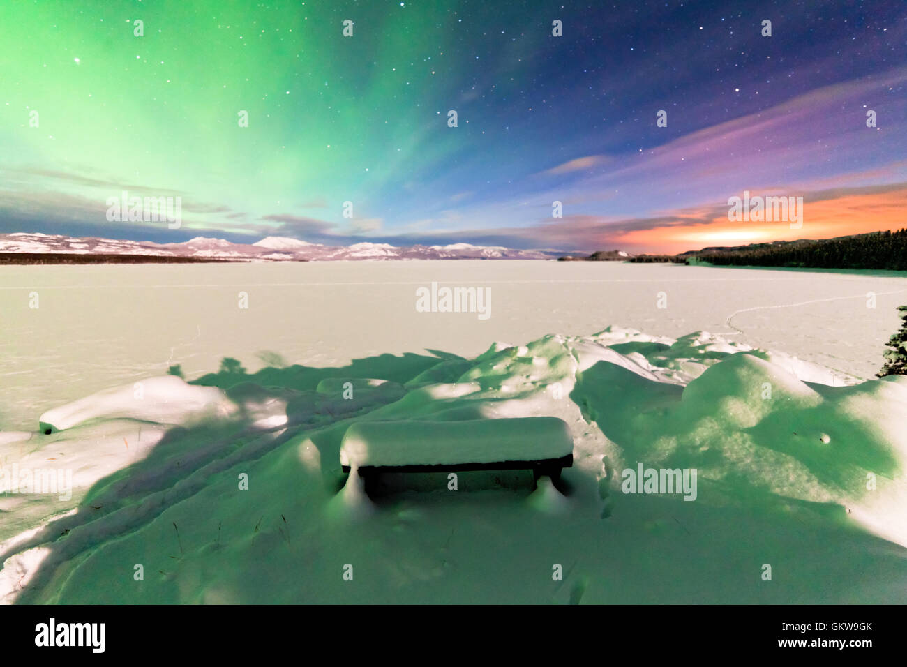 Intense display of Northern Lights Aurora borealis Stock Photo - Alamy