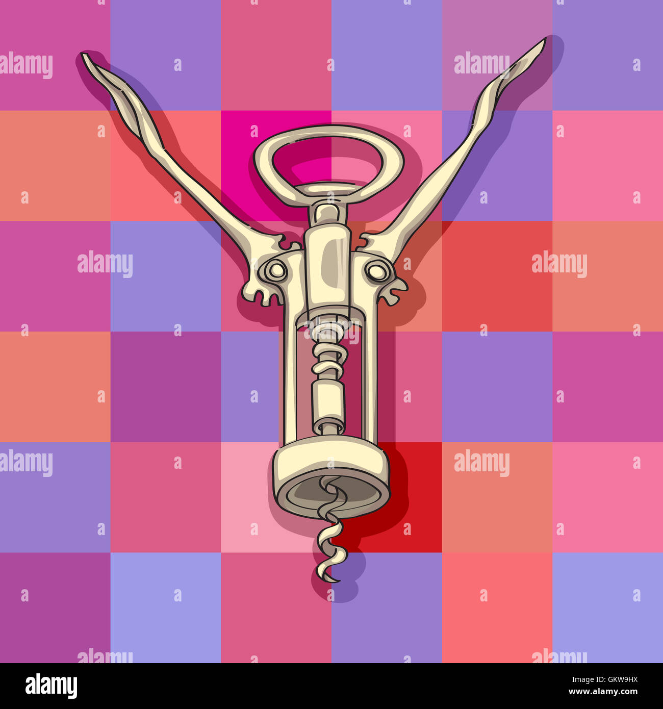 Cartoon corkscrew hi-res stock photography and images - Alamy