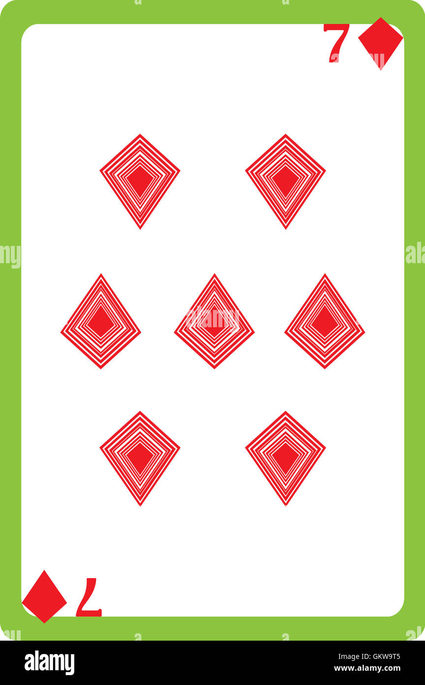 seven of diamonds Stock Photo - Alamy