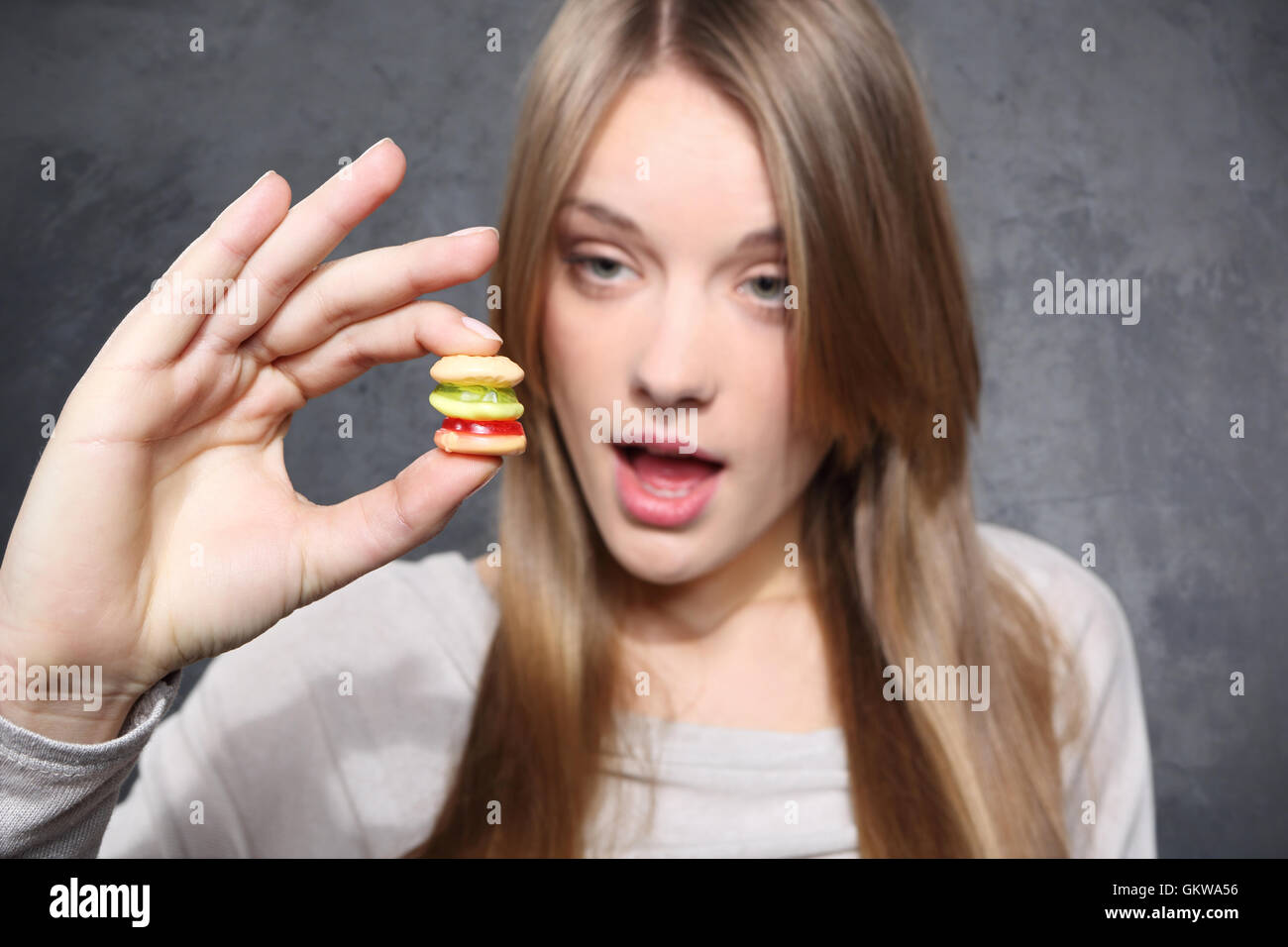 Girl with cookies Stock Photo - Alamy