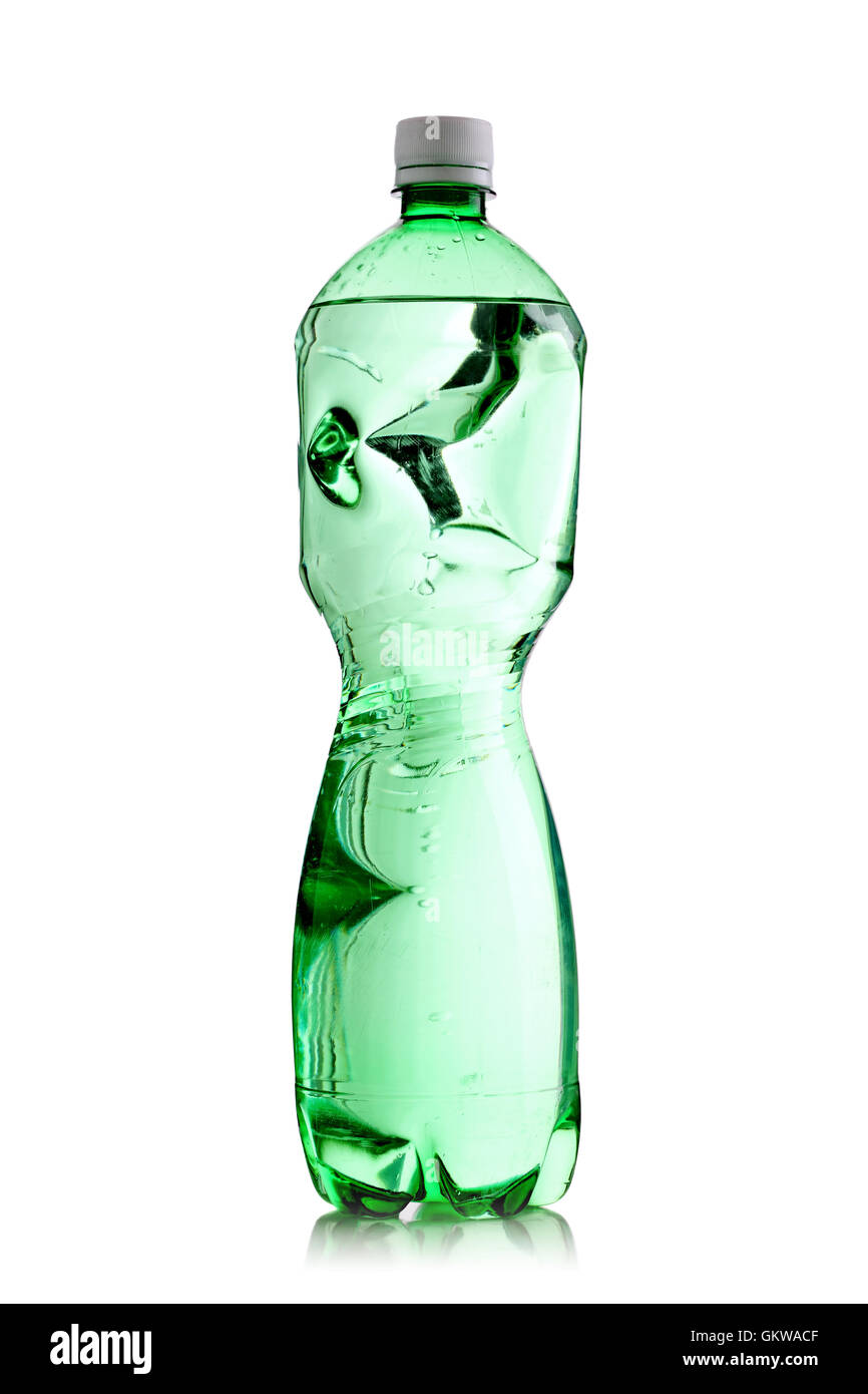 smashed water bottle Stock Photo - Alamy