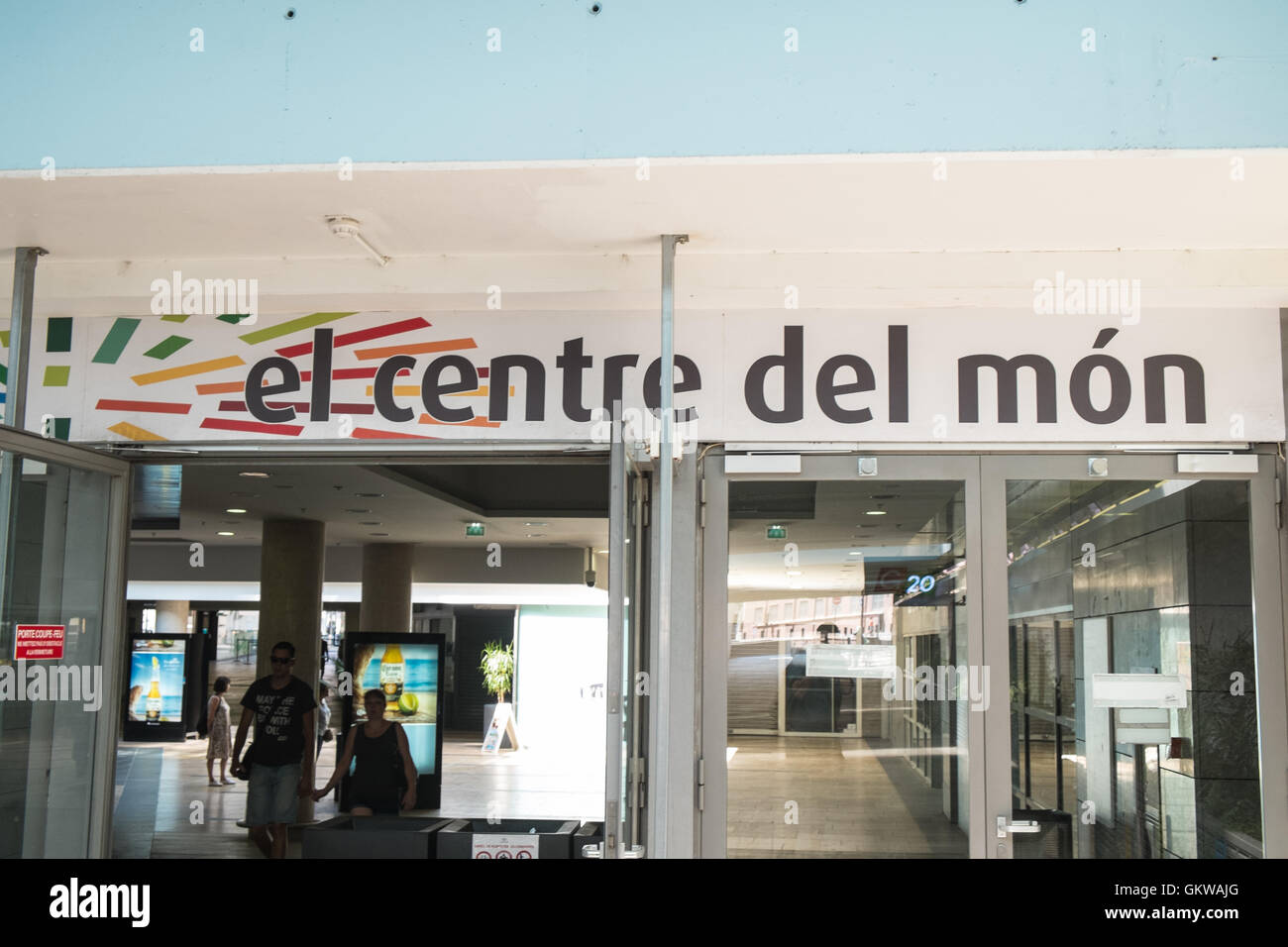 Perpignan Main Central train station, South of France.Named by painter ...