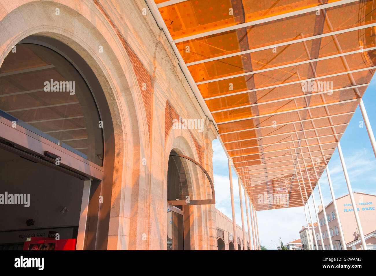 Perpignan Main Central train station, South of France.Named by painter ...