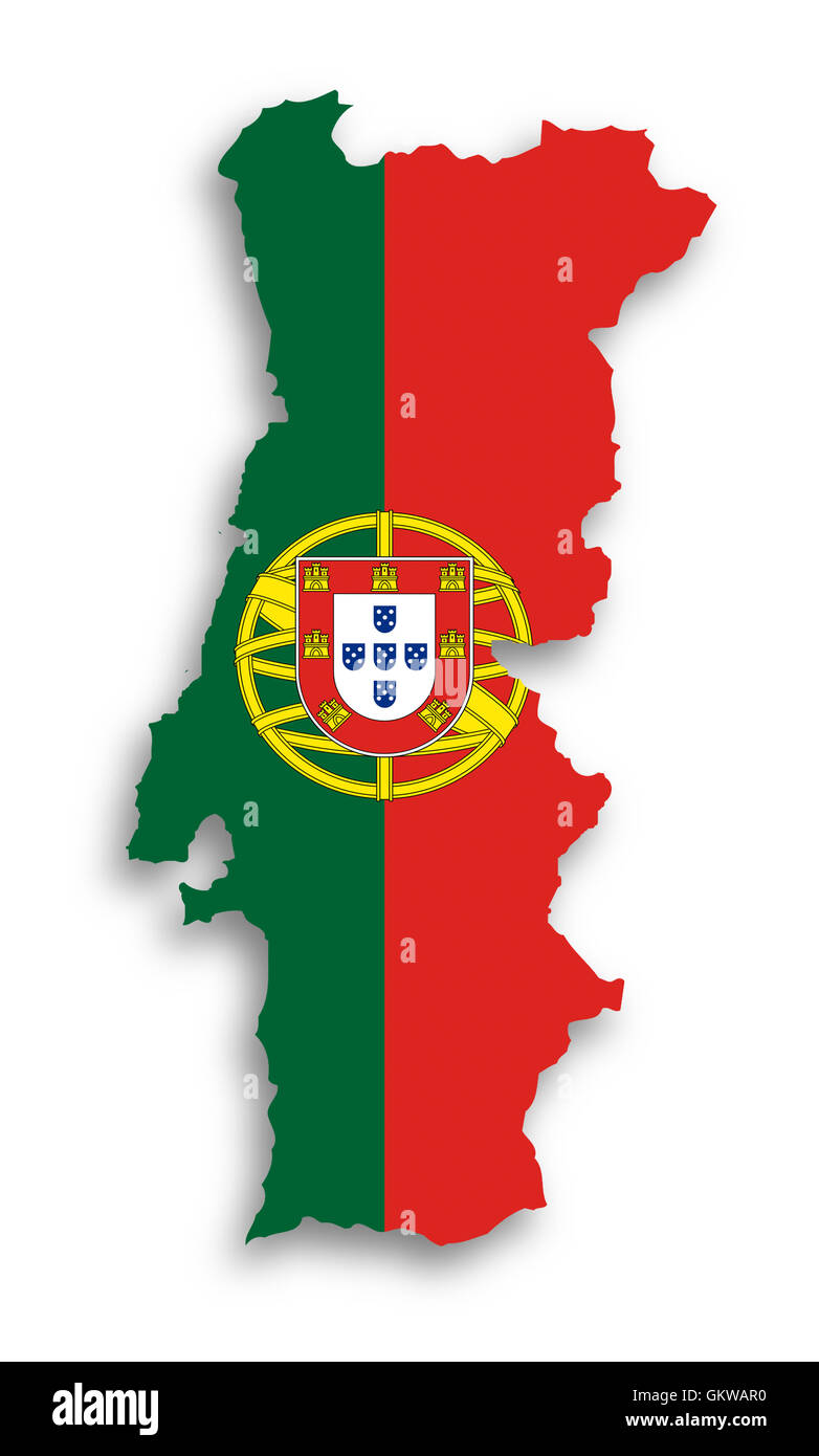 Map of lisbon portugal Cut Out Stock Images & Pictures - Alamy