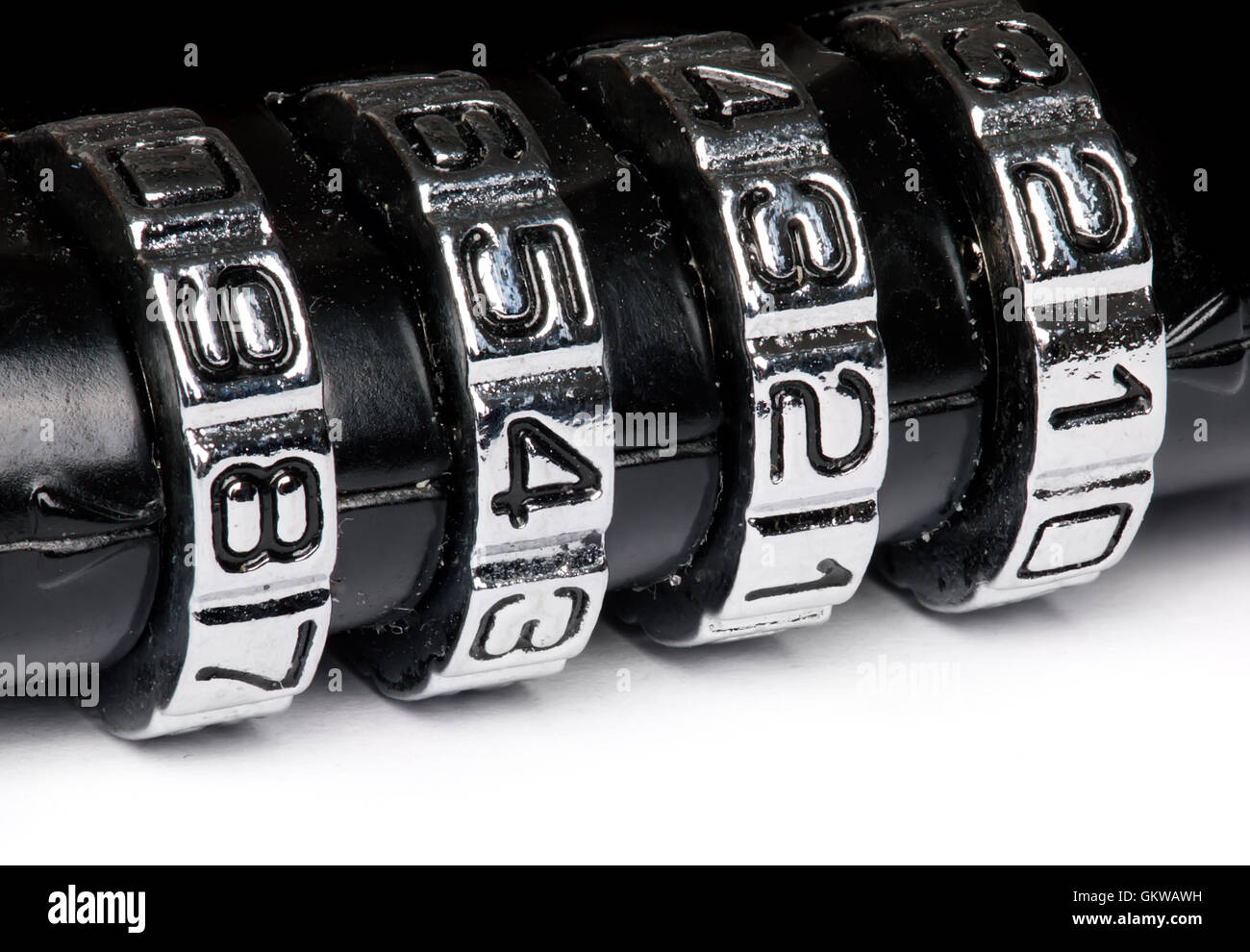 Combination lock macro Stock Photo - Alamy