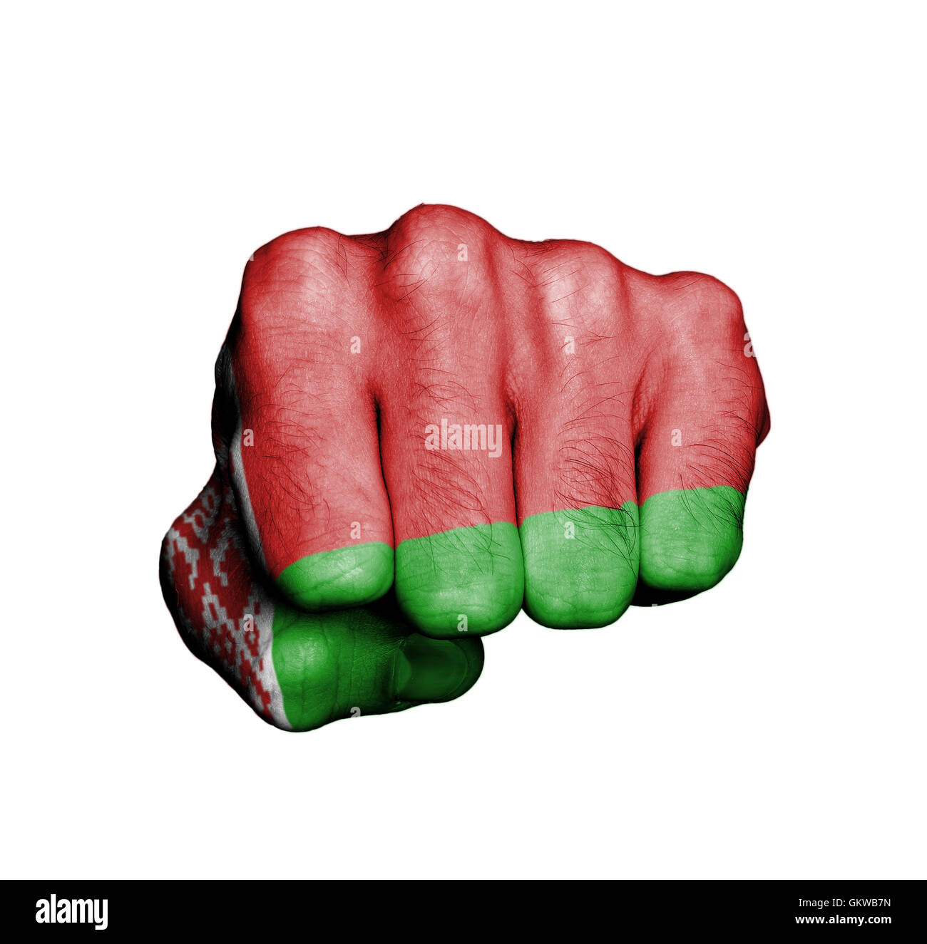 Front view of punching fist Stock Photo - Alamy