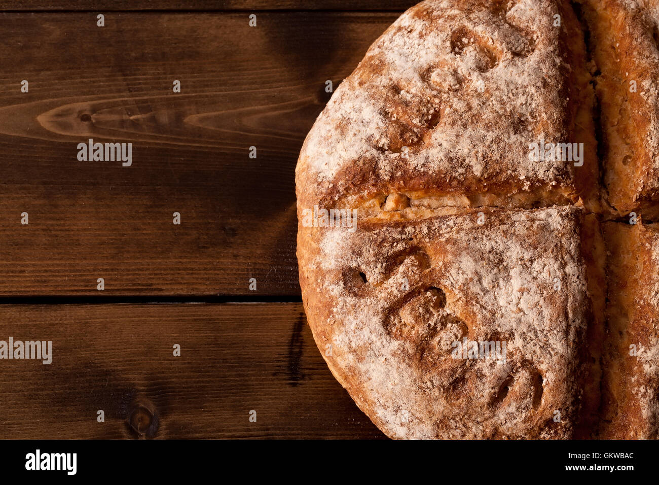 Rustic bread close up Stock Photo - Alamy