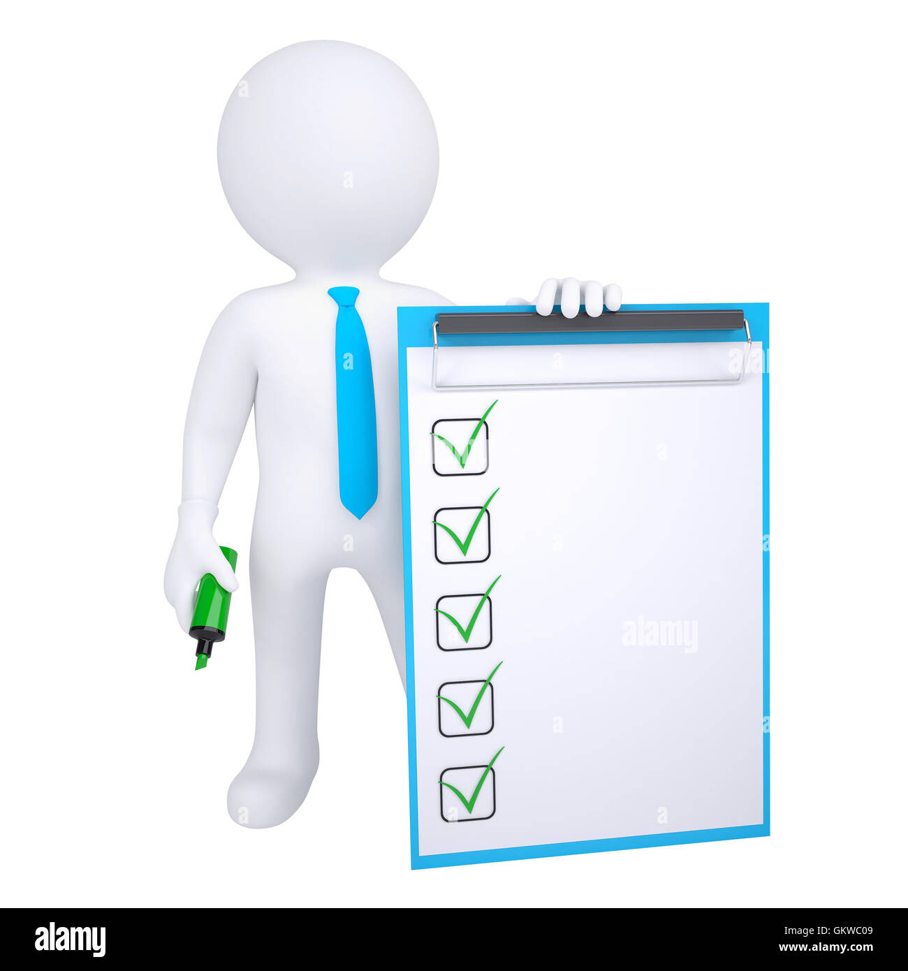 3d guy check mark hi-res stock photography and images - Alamy