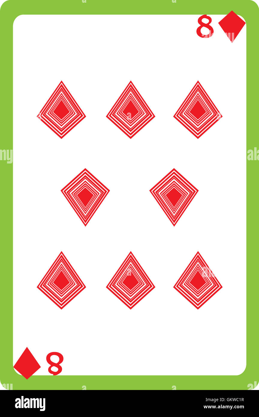 8 of diamonds hi-res stock photography and images - Alamy