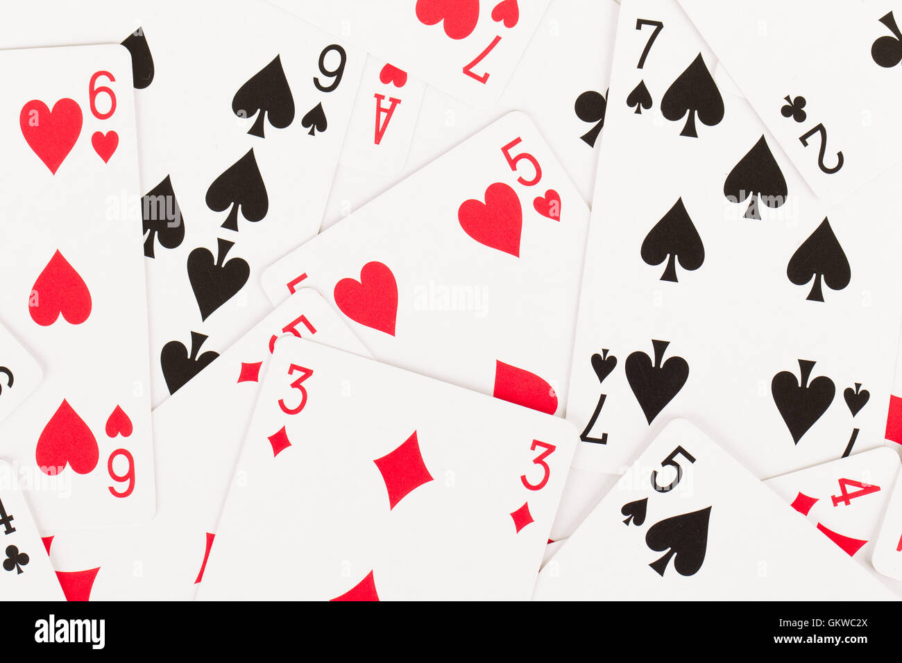 Large collection of used playing cards Stock Photo - Alamy